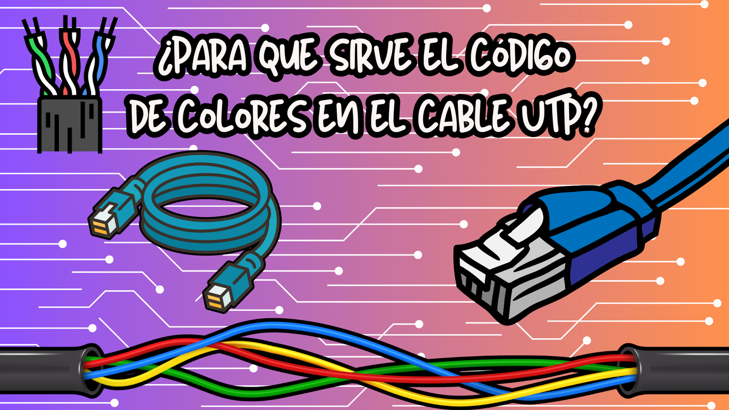Código de colores del cable de Red UTP ¿cuál es su función? 🌈🔌 ...